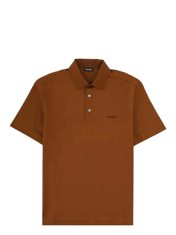 Zegna Reguther Fit Polo For - Brown