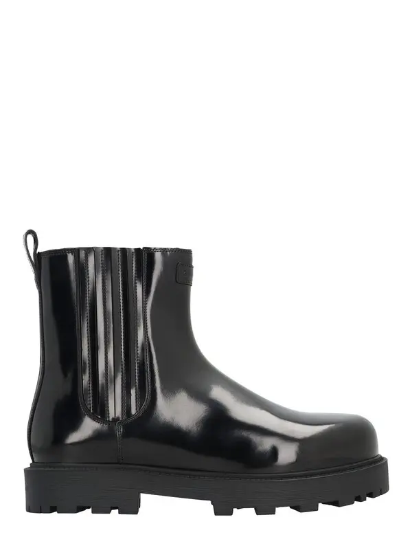 Givenchy Brushed Leather Chelsea Boots - Black