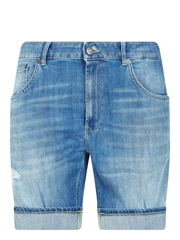 DONDUP Mini Bermuda Denim Shorts - Blu