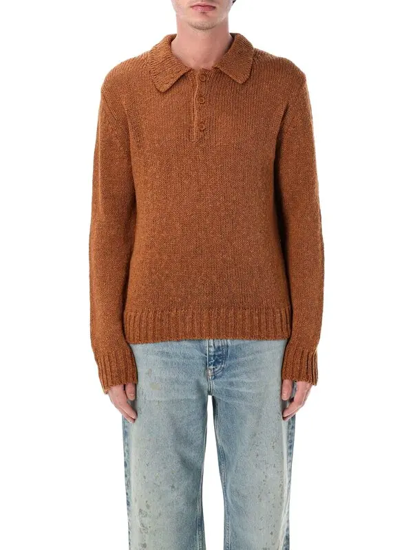 SUNFLOWER Classic Polo Sweater Size - Brown