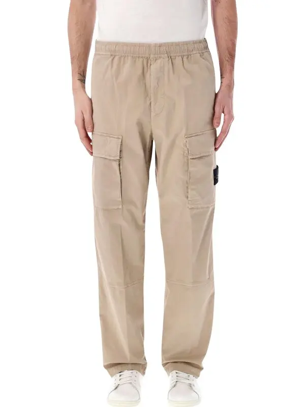 Stone Island Loose-fit Cargo Trousers - Desert