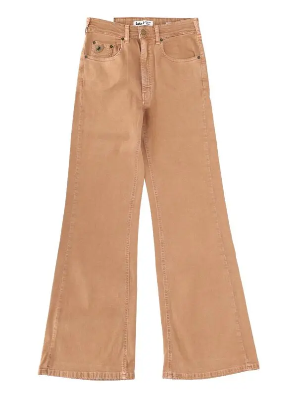 LOIS High-rise Wide-leg Jeans - Beige