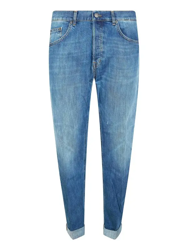 DONDUP Regular Fit Denim Jeans - Blu