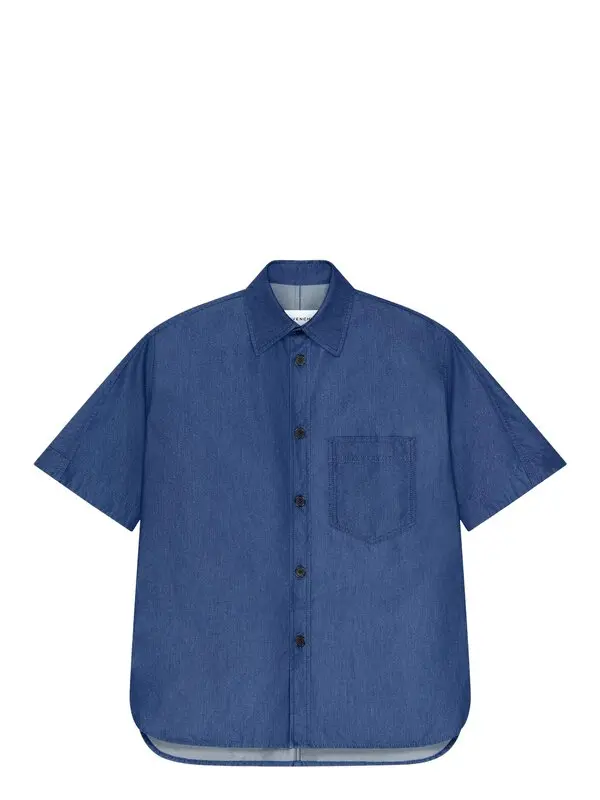 Givenchy Short-sleeved Button-up Shirt - Blu