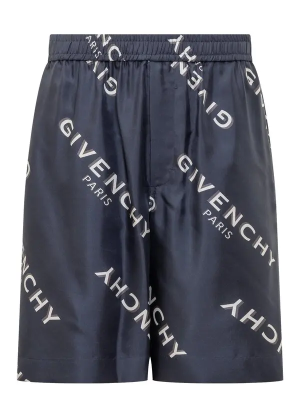Givenchy Logo Shorts - Navy
