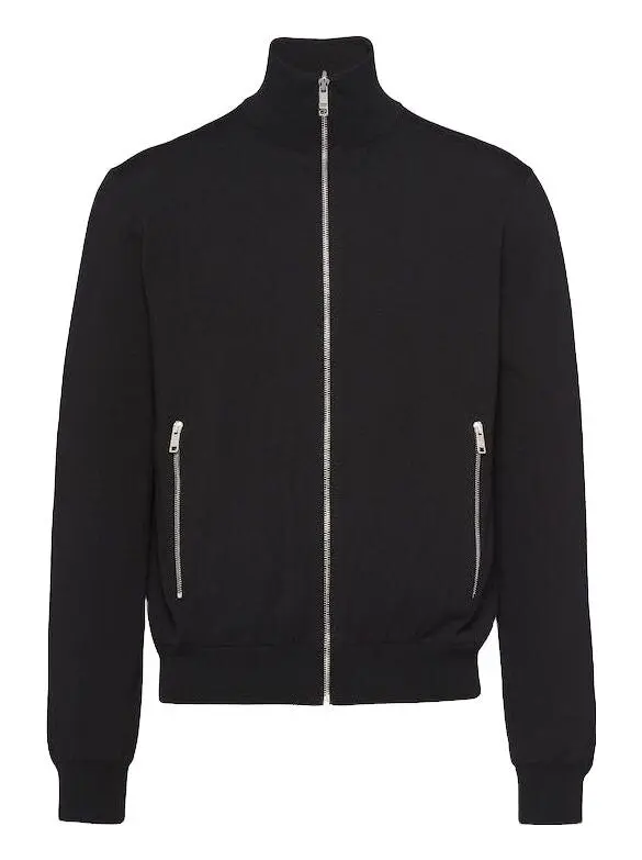 Prada Zip-up Cardigan - Nero