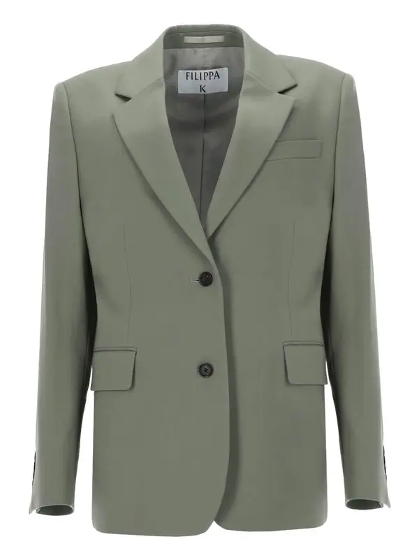 Filippa K Single Breasted Tailored Blazer - Green