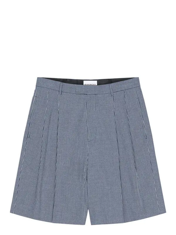 Givenchy Tailored Bermuda Shorts With Zipper Closure - Blu