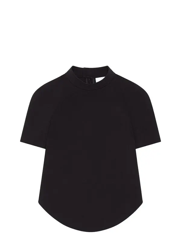 COURREGES Circle Heritage Top - Black