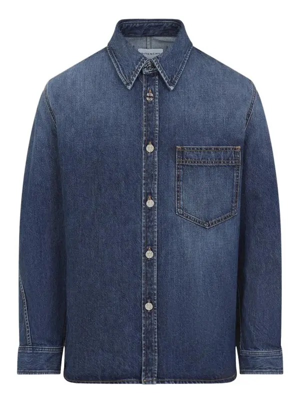 Givenchy Overshirt Denim Shirt - Blue