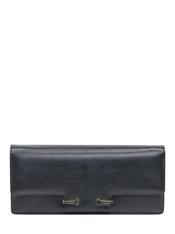 TOM FORD Leather Mini Clutch - Black