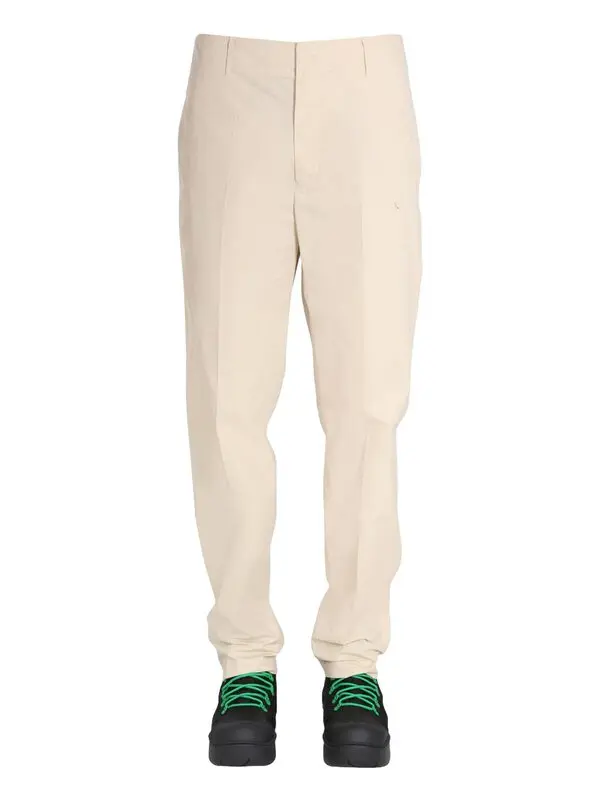 AMBUSH Relaxed Fit Cotton Trousers - Beige