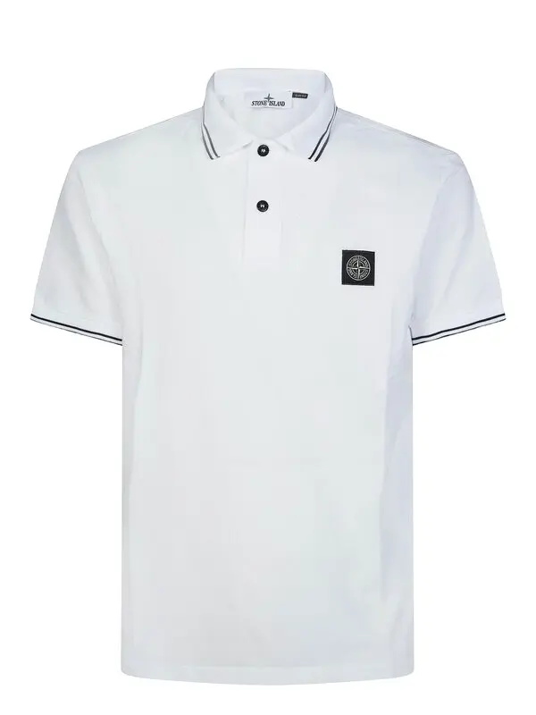 Stone Island Mini Polo For Ss26 - Bianco