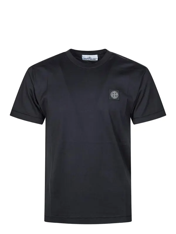 Stone Island Minimalist Short Sleeve T-shirt For - Nero