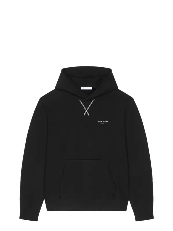 Givenchy Logo Detail Cotton Hoodie - Nero