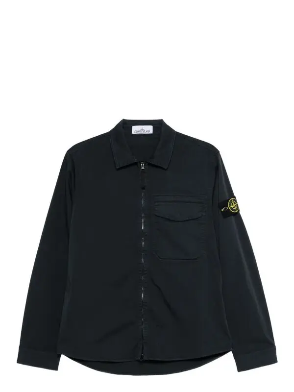 Stone Island Chest Pocket Zip Jacket - Blue