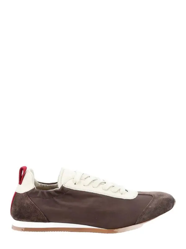 UMA WANG Leather Lace Up Sneakers - Brown