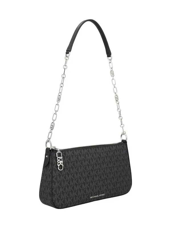 Michael Kors Colby Signature Logo Shoulder Bag - Black