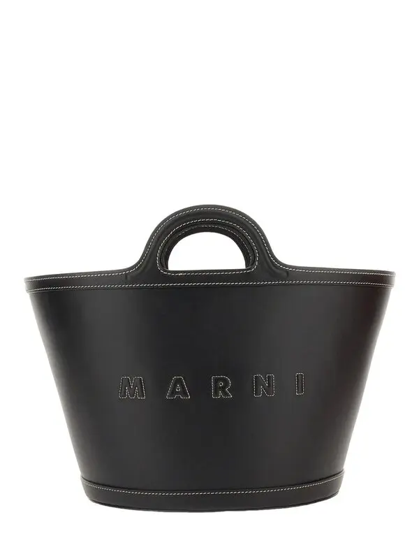 Marni Large Tropicalia Tote Bag - Black