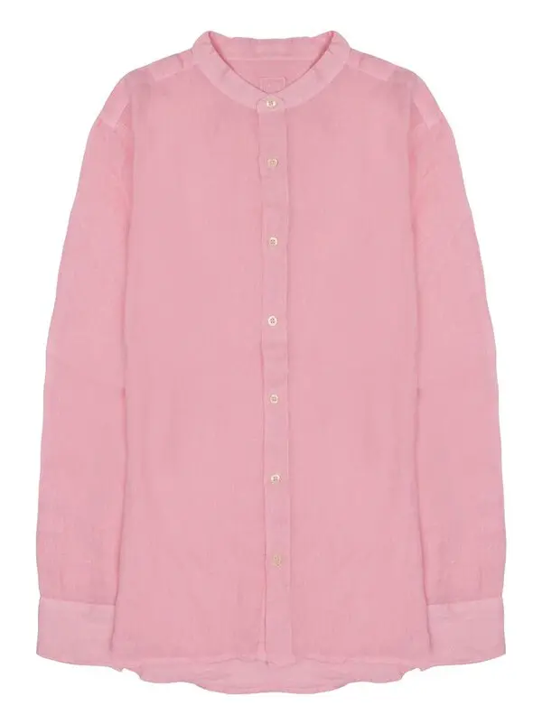 120% Lino Lightweight Linen Shirt For Versatile Summer Wardrobe Essential - Pink
