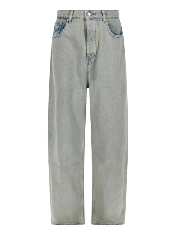 Drole De Monsieur Wide-leg Denim Jeans - Grey