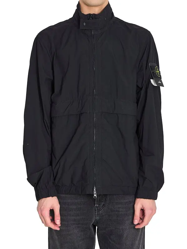 Stone Island Lightweight Zip-up Jacket - Black