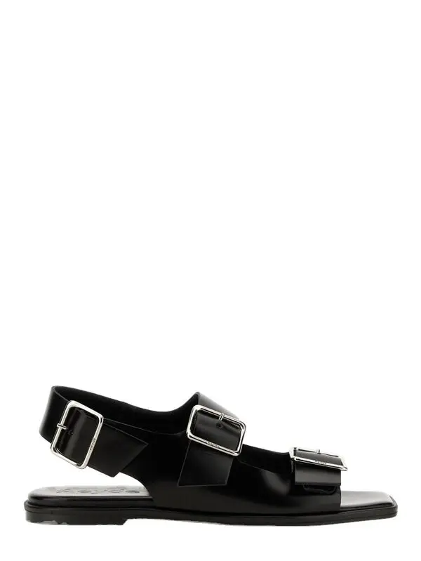 AeydĒ High Heel Buckled Sandals - Black