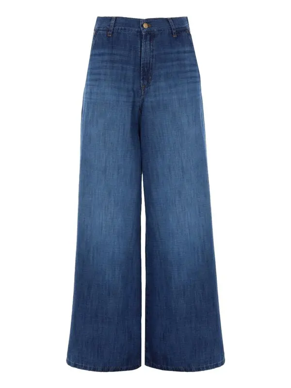 LOIS High-waisted Wide-leg Jeans - Blue