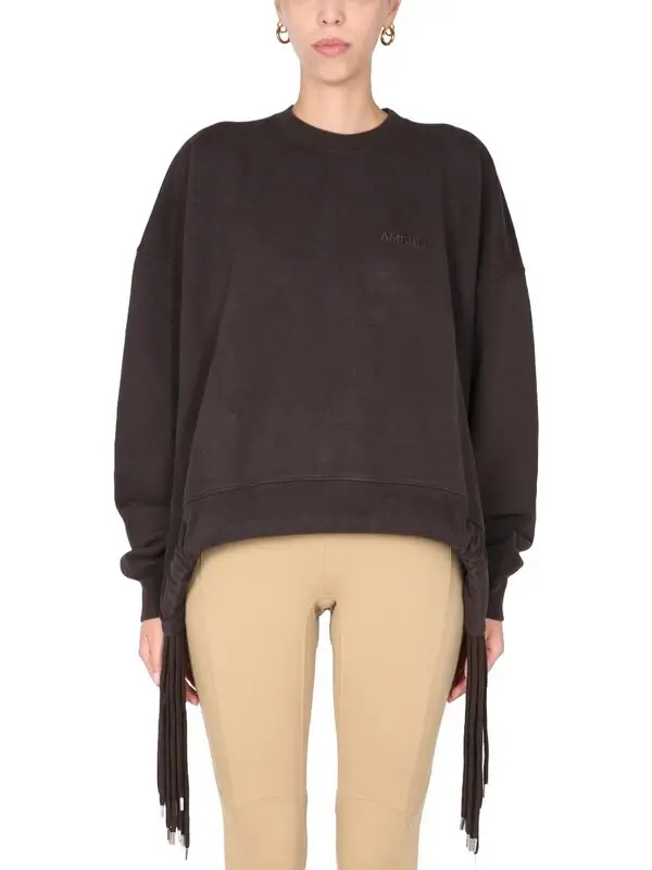 AMBUSH Multi-cord Crew-neck Sweatshirt - Brown