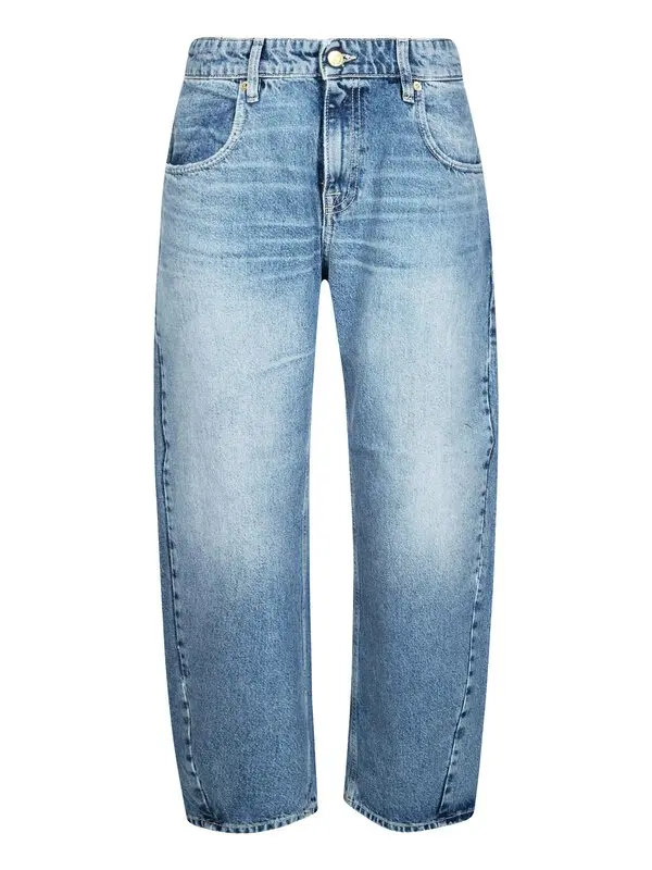 CYCLE Mini Crop Super Fitted Low Waist Jeans - Blu