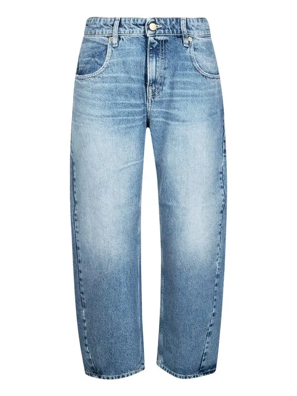 CYCLE Mini Crop Super Fitted Low Waist Jeans - Blu