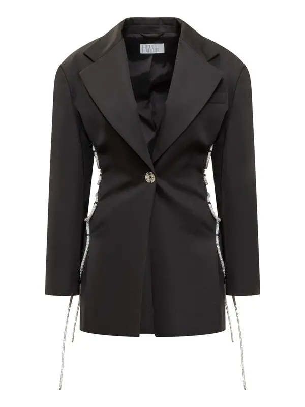 Giuseppe Di Morabito Rhinestone Embellished Blazer - Black