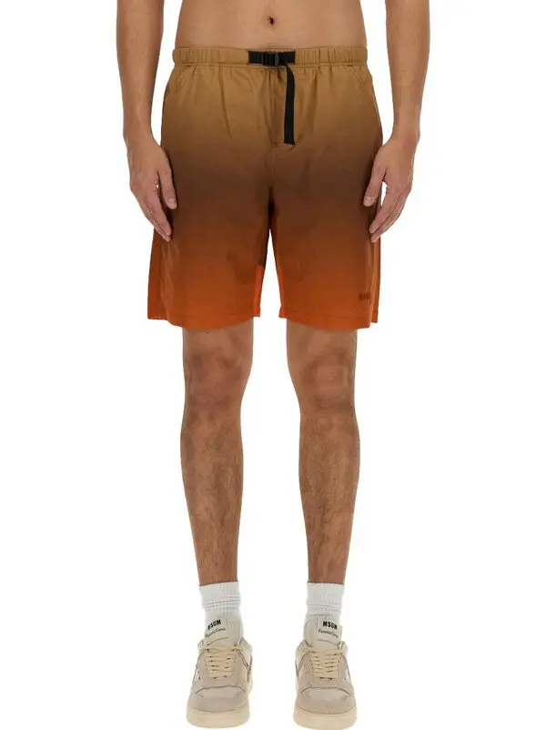 MSGM Cotton Bermuda Shorts - Multicolour