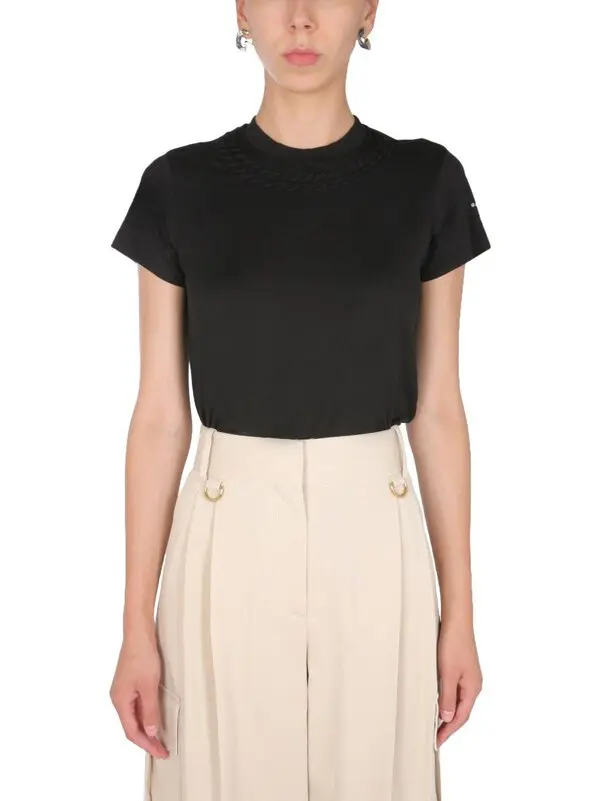 Givenchy Cotton T-shirt With Chain Motif - Black