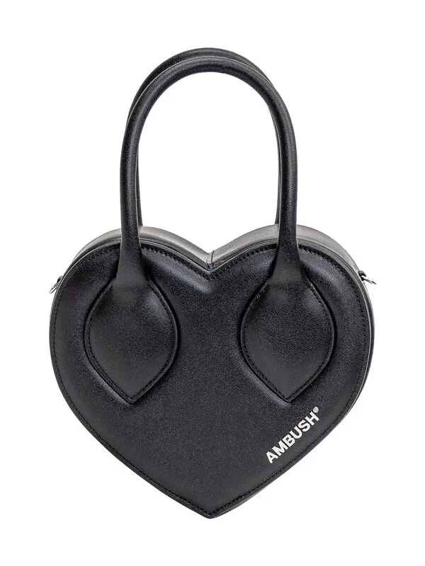 AMBUSH Heart-shaped Mini Handbag - Black