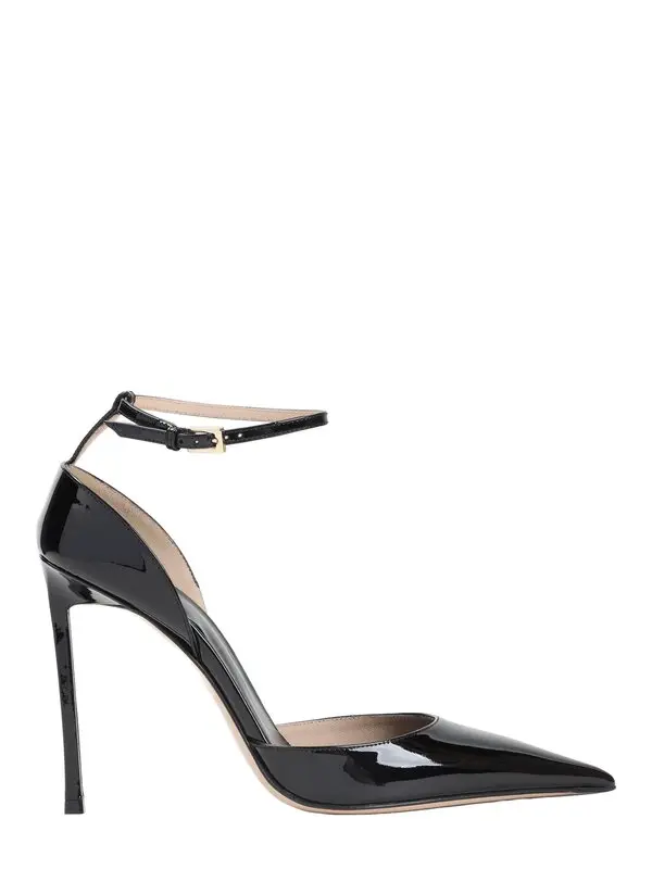 TOM FORD Patent Leather Vertigo Ankle Strap Pumps - Black