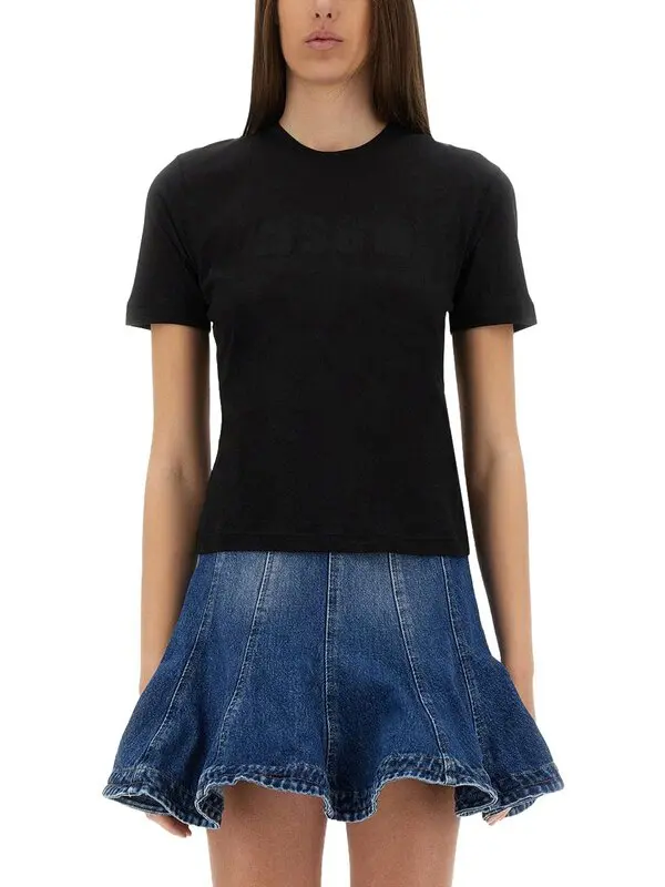 MSGM Slim Fit T-shirt - Black