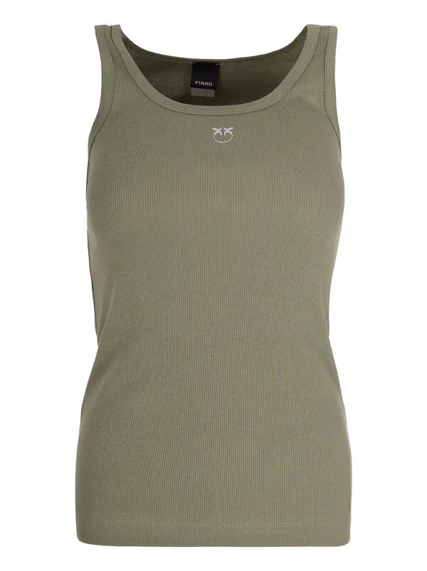Pinko Chic Mini T-shirt - Verde.. Vertiver