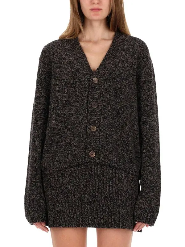Our Legacy Academy Cardigan In Bear Twist Mouline Wool - Multicolour