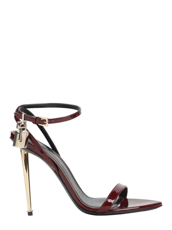 TOM FORD Painted Lethe Pointed Naked Sandals 11cm Heel - Red