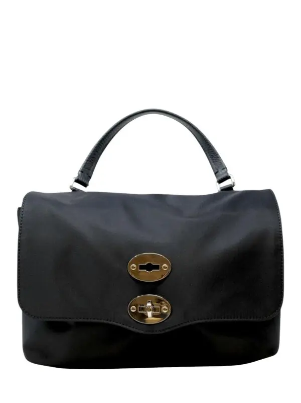 ZANELLATO Mini Top Handle Flap Bag With Twist-lock Fastening - Black