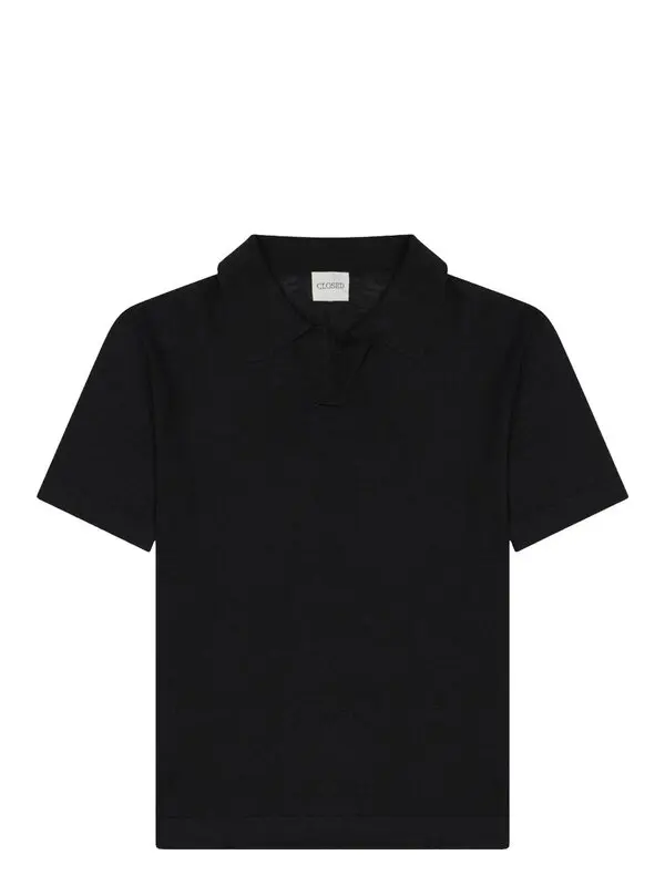 Closed Short-sleeve Polo Shirt - Black