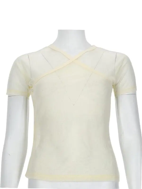 Paloma Wool Slim Fit Mesh Top - Ivory