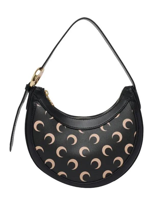 MARINE SERRE Moon Jacquard Mini Bag - Nero