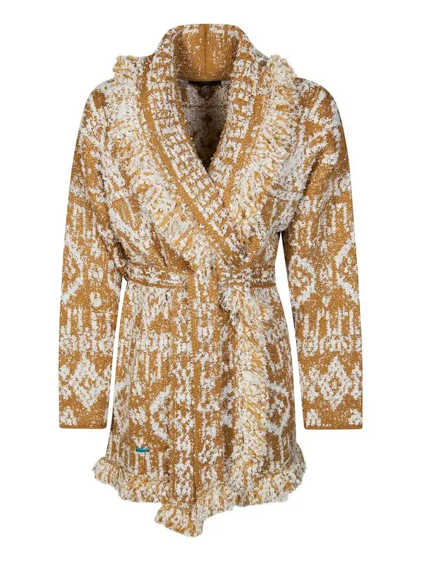 Alanui Send Beat" Cardigan With Fringe Detail - Multicolor