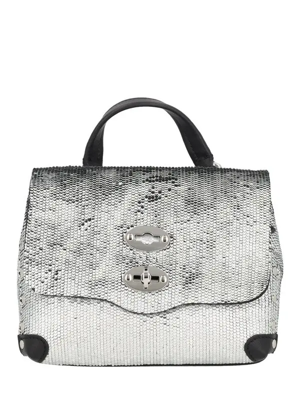 ZANELLATO Leather Postina Cbi Top Handle Bag - Silver