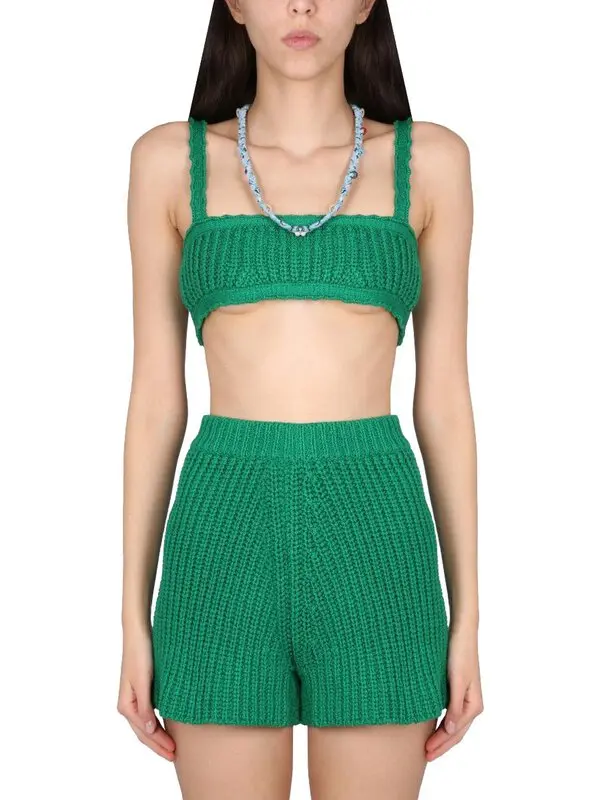 Alanui Palm Springs Knitted Top Spring/summer 2023 Collection - Green