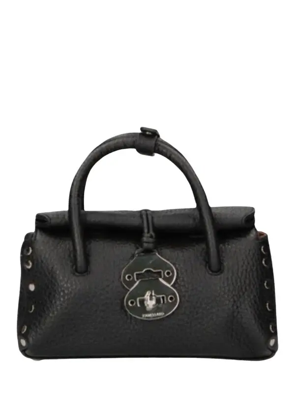 ZANELLATO Dotta Baby Bag In Hammered Leather - Black