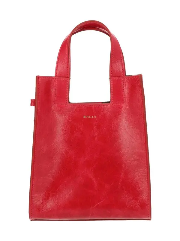 Bally Structured Leather Top-handle Tote Bag - Red