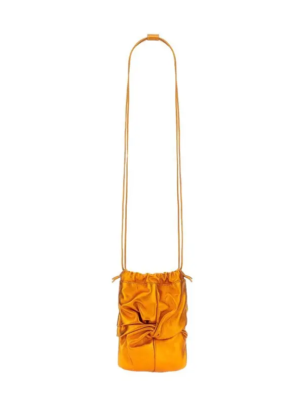 Hereu Ronet Metallic Bucket Bag - Orange